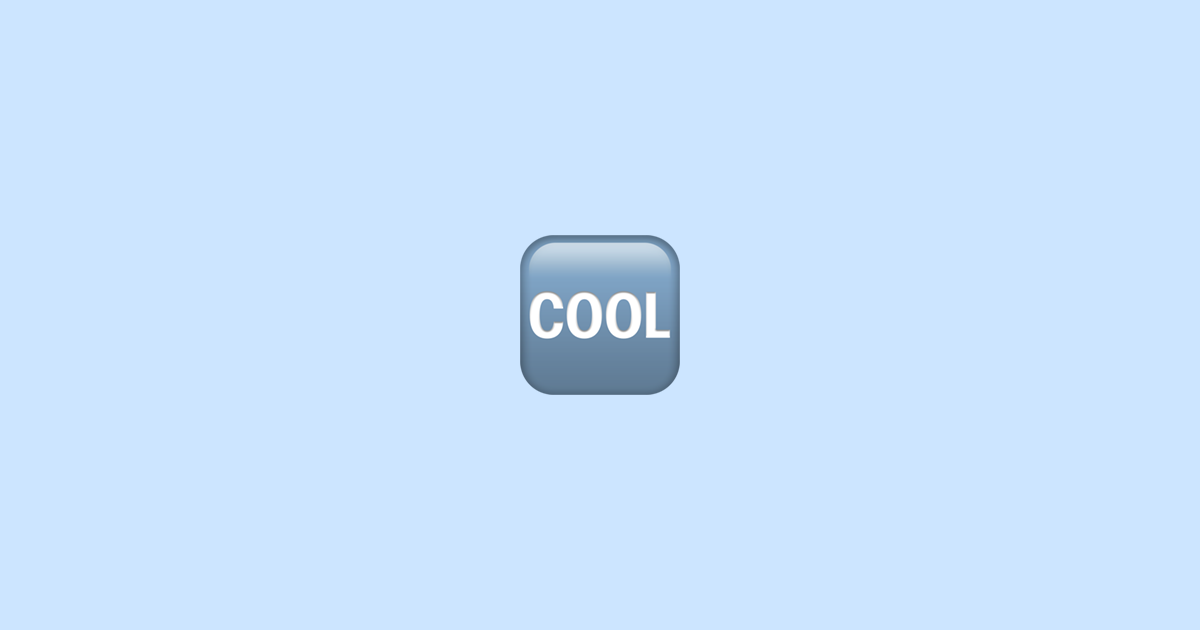 COOL Button 🆒 Emoji Meaning + Copy & Paste