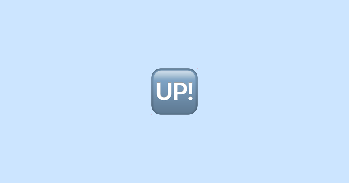 UP! Button 🆙 Emoji Meaning + Copy & Paste