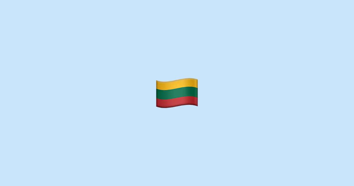 🇱🇹 bandiera: Lituania - Significato Emoji