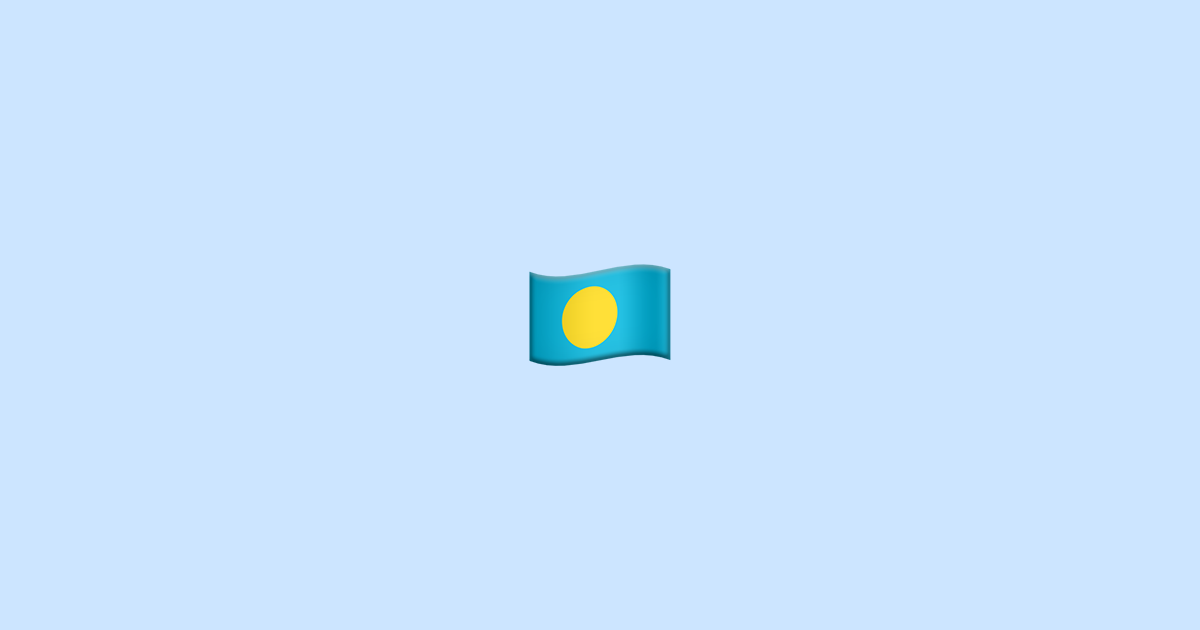 Flag: Palau 🇵🇼 Emoji Meaning + Copy & Paste