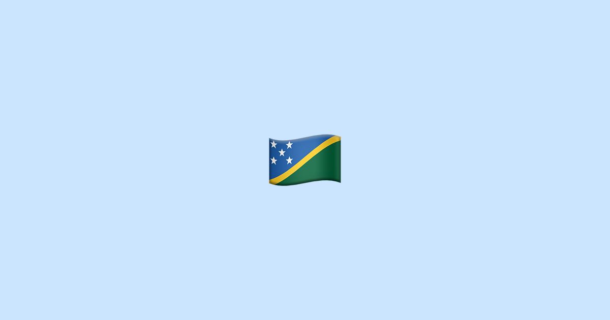 🇸🇧 flag: Solomon Islands - Emoji Meaning