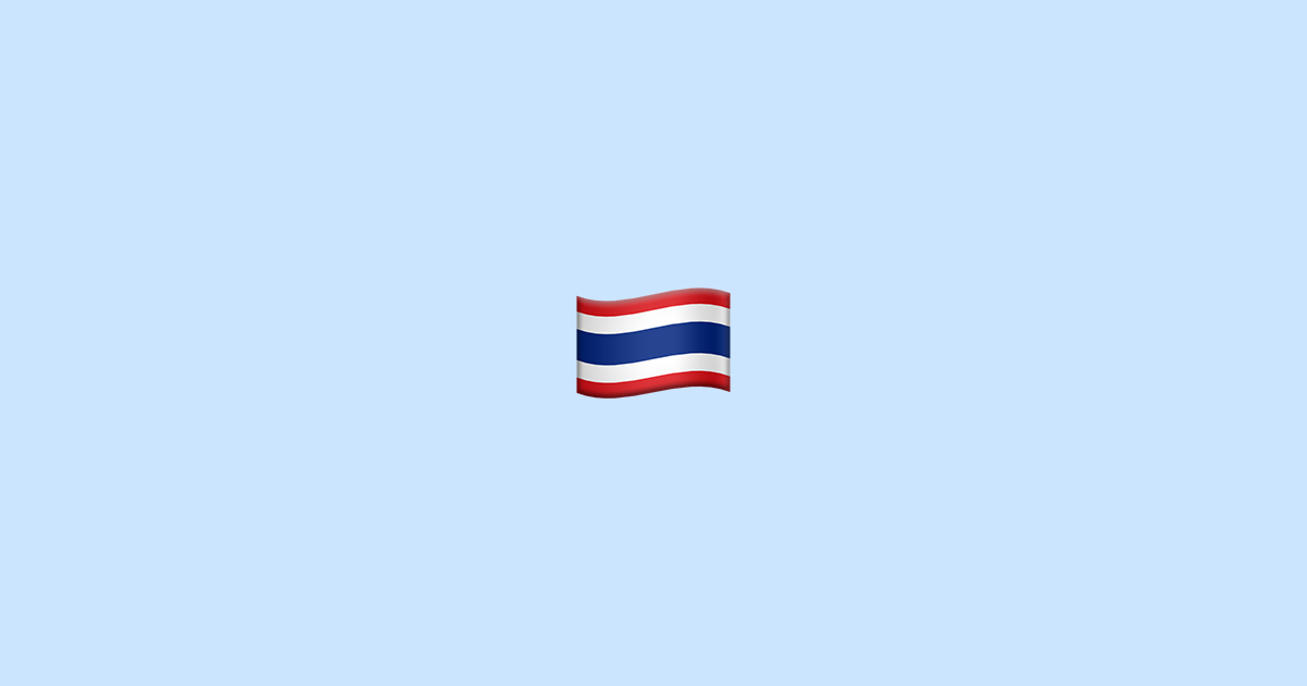 Vlag: Thailand 🇹🇭 Emoji Betekenis + Copy & Paste