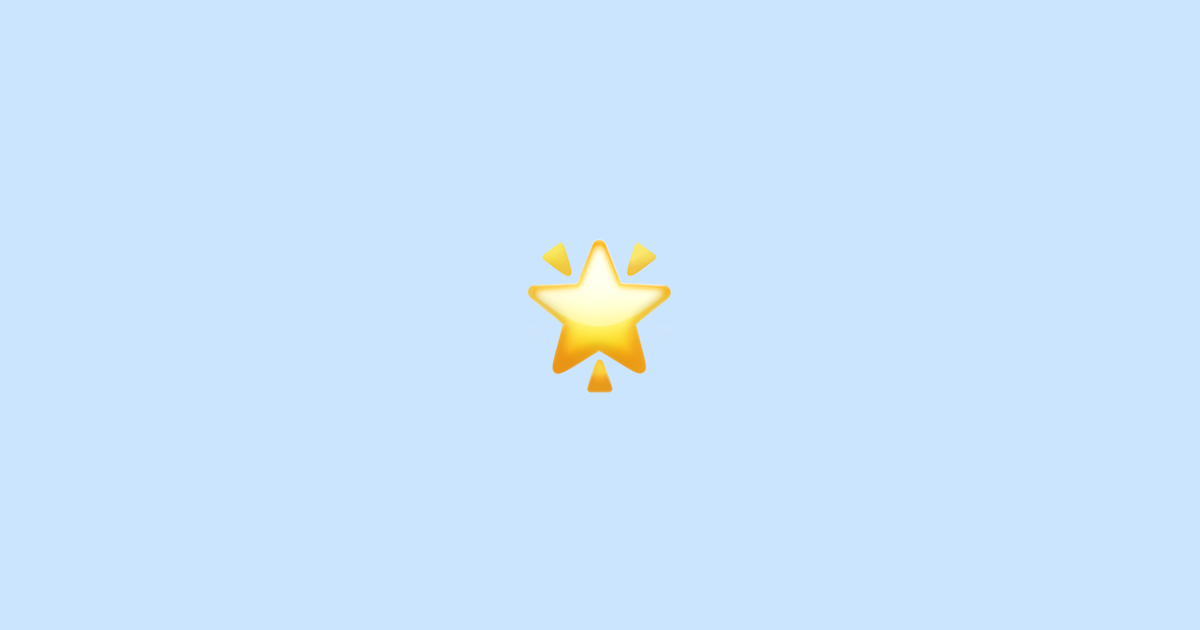 Glowing Star 🌟 Emoji Meaning + Copy & Paste