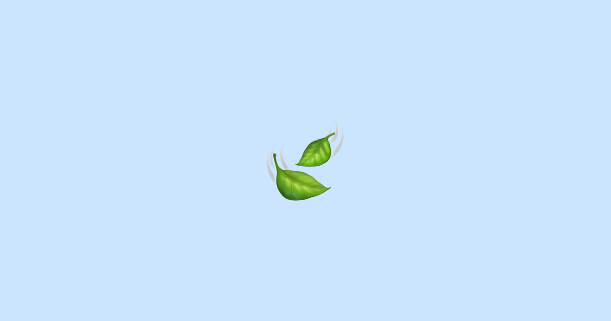  Leaf Fluttering In Wind Emoji Meaning