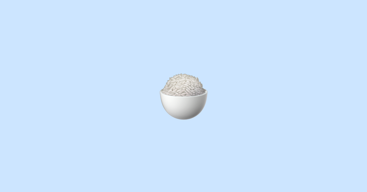 Bol De Riz 🍚 Emoji Signification + Copy & Paste