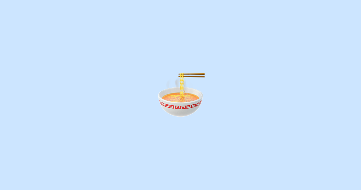 Steaming Bowl 🍜 Emoji Meaning + Copy & Paste