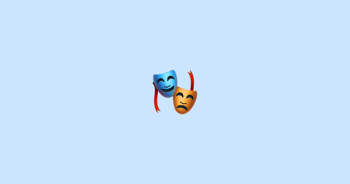 🎭 spectacle vivant - Emoji Signification