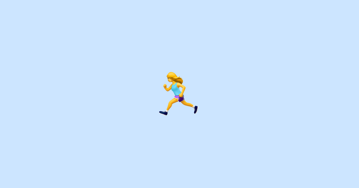 Woman Running 🏃‍♀️ Emoji Meaning + Copy & Paste