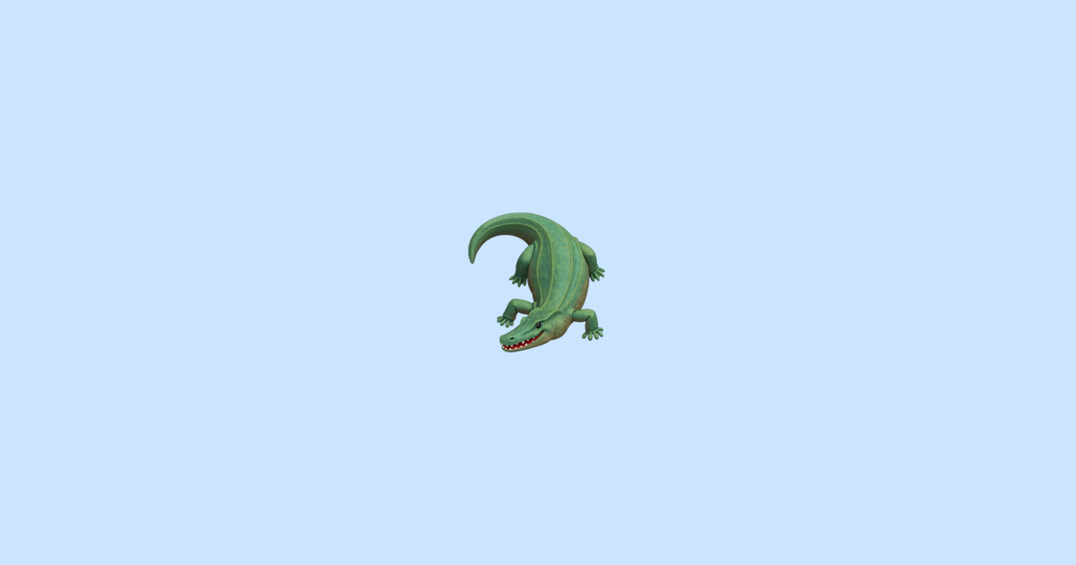 Crocodilo 🐊 Significado Emoji + Copy & Paste