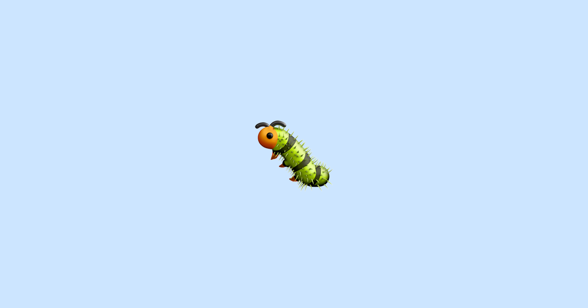🐛 Raupe - Emoji Bedeutung