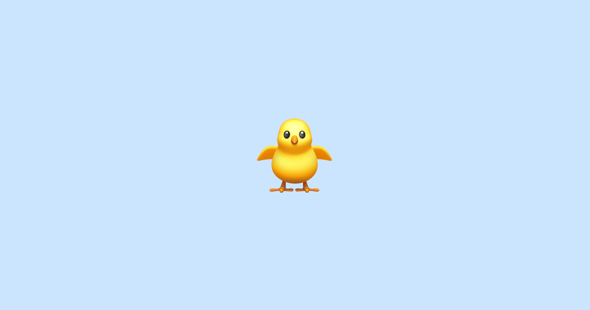🐥 front-facing baby chick - Emoji Meaning