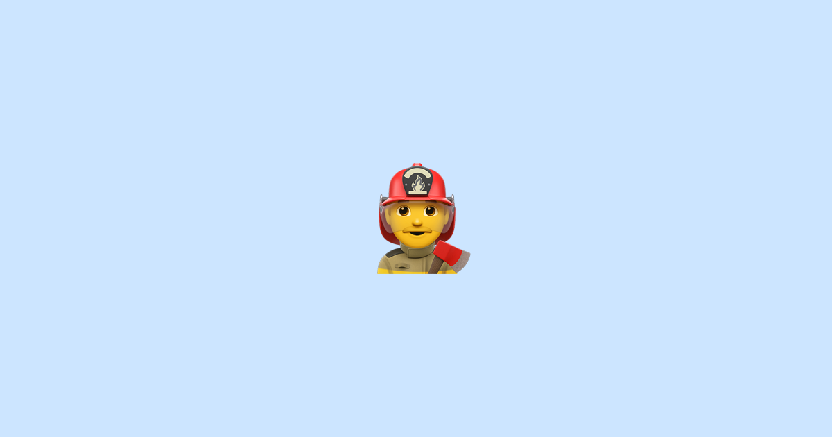 Feuerwehrmann 👨‍🚒 Emoji Bedeutung + Copy & Paste