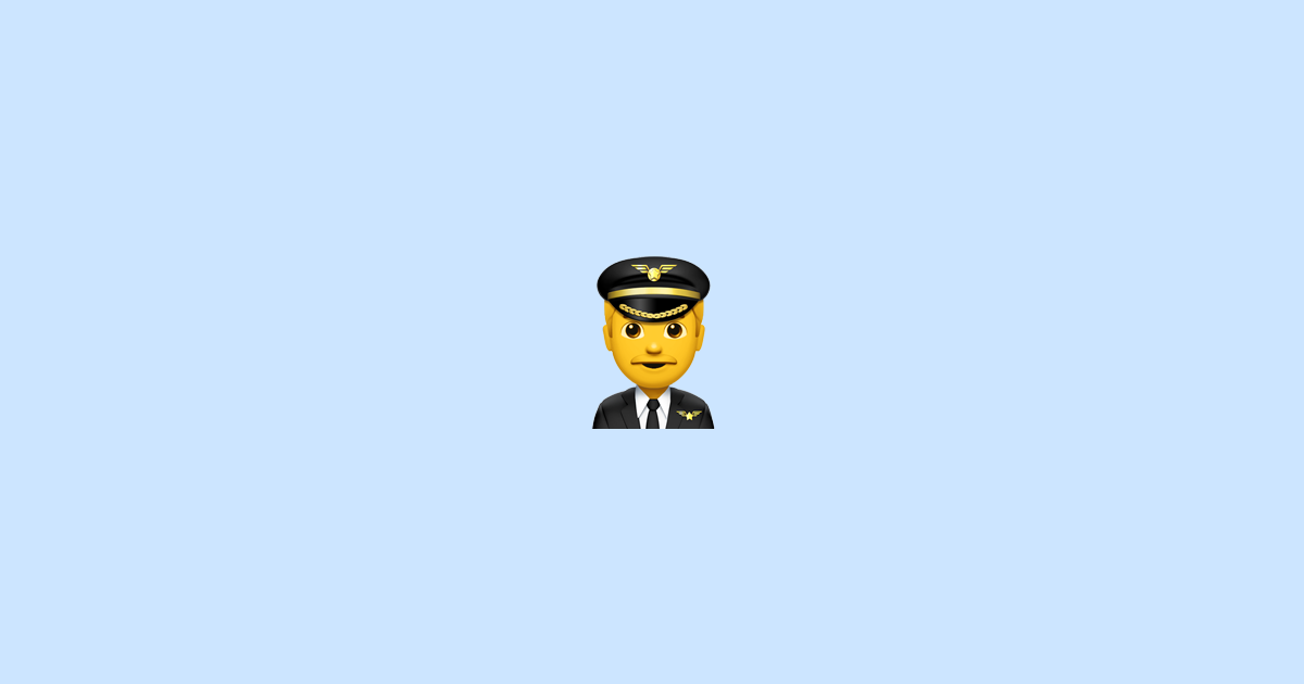 👨‍ ️ man pilot - Emoji Meaning