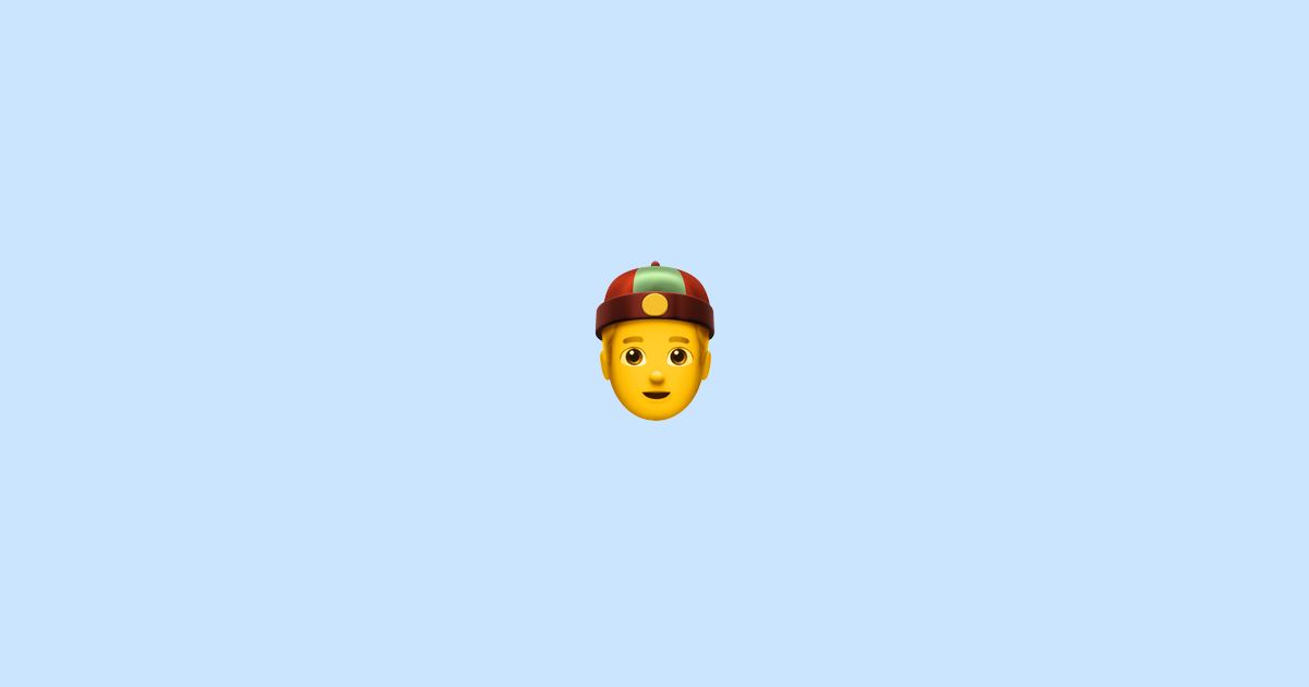 Person With Skullcap 👲 Emoji Meaning + Copy & Paste