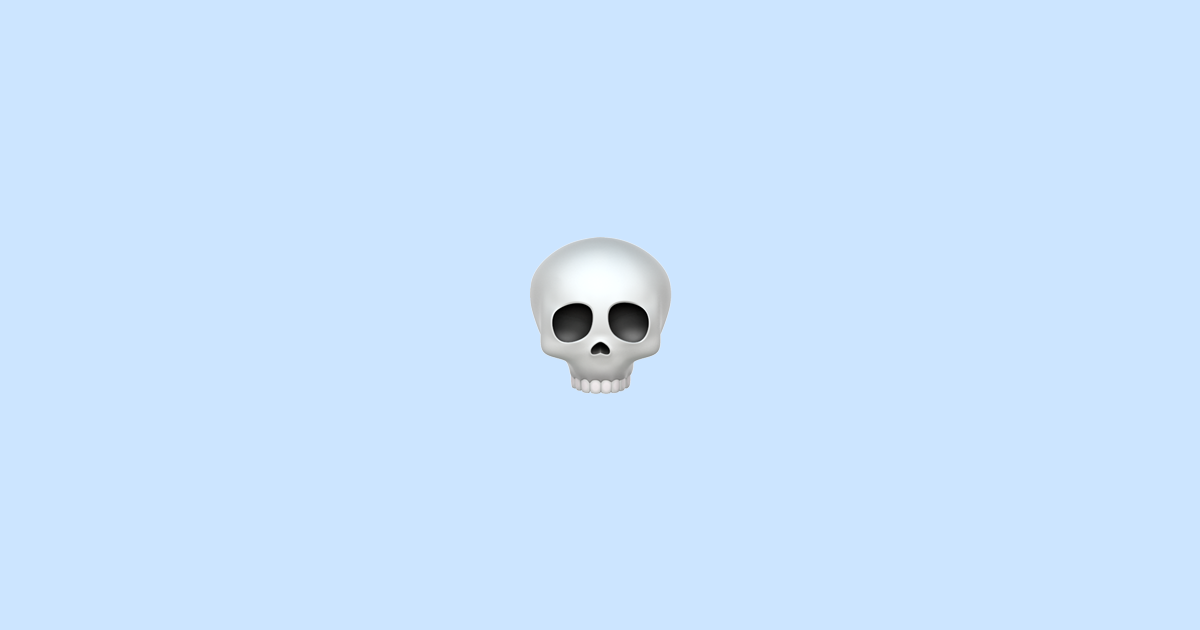 Skull 💀 Emoji Meaning + Copy & Paste