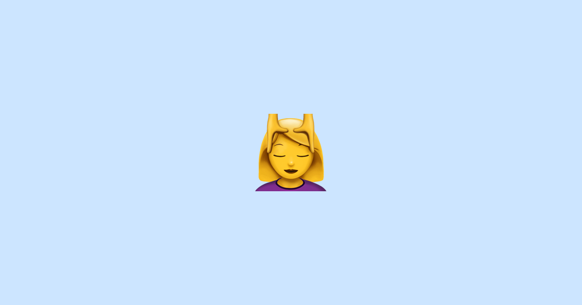 💆 person getting massage - Emoji Meaning
