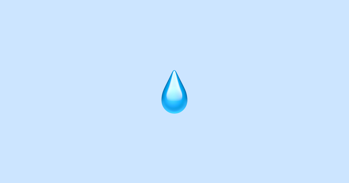 Tropfen 💧 Emoji Bedeutung + Copy & Paste