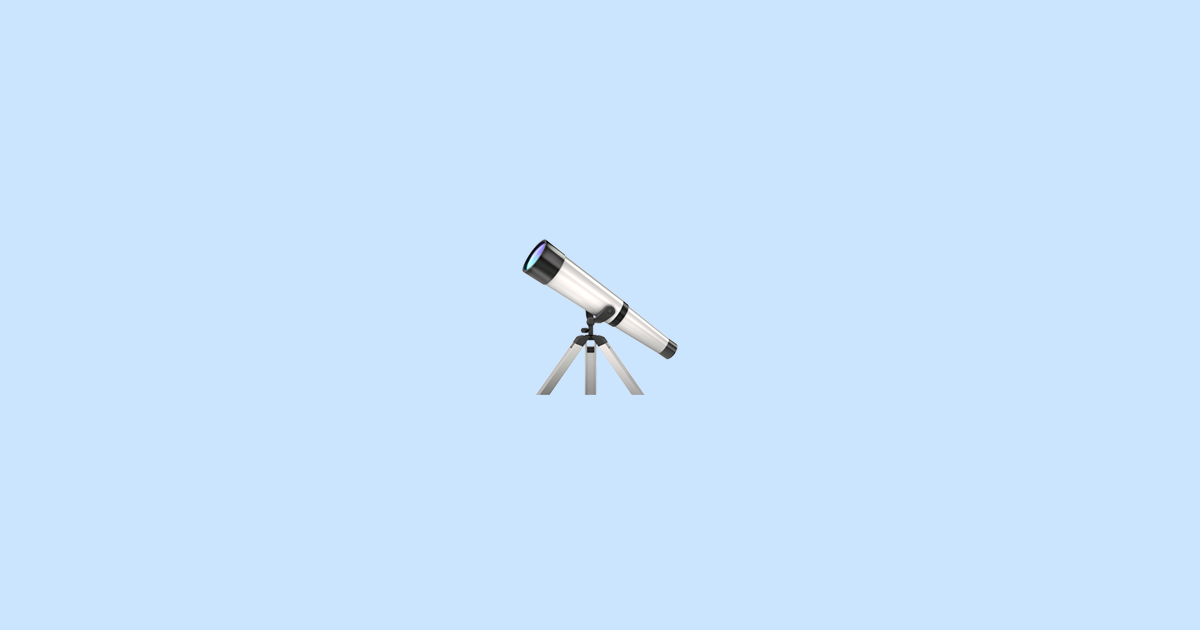 Telescope 🔭 Emoji Meaning + Copy & Paste
