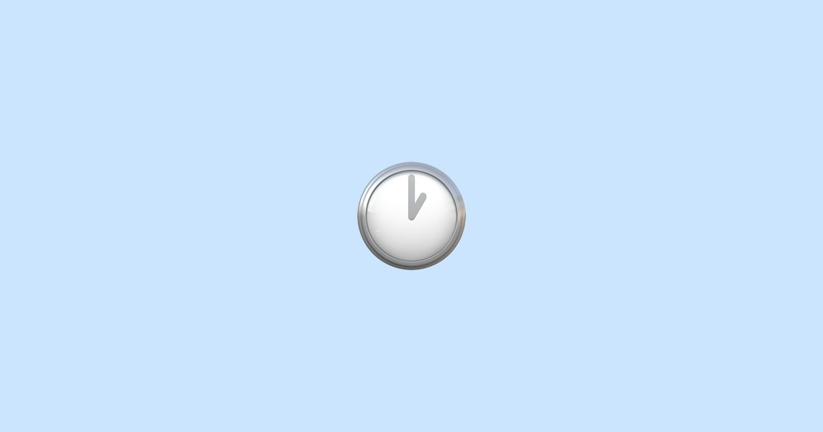 One O’clock 🕐 Emoji Meaning + Copy & Paste