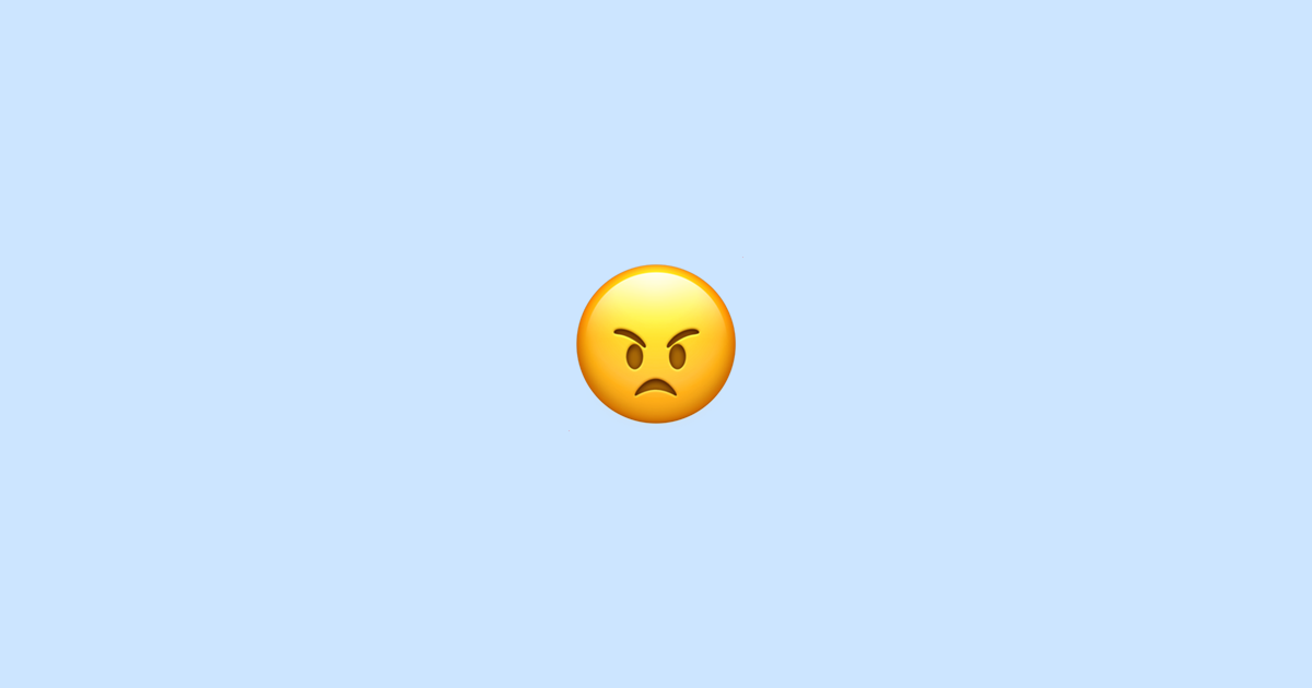Angry Face 😠 Emoji Meaning + Copy & Paste