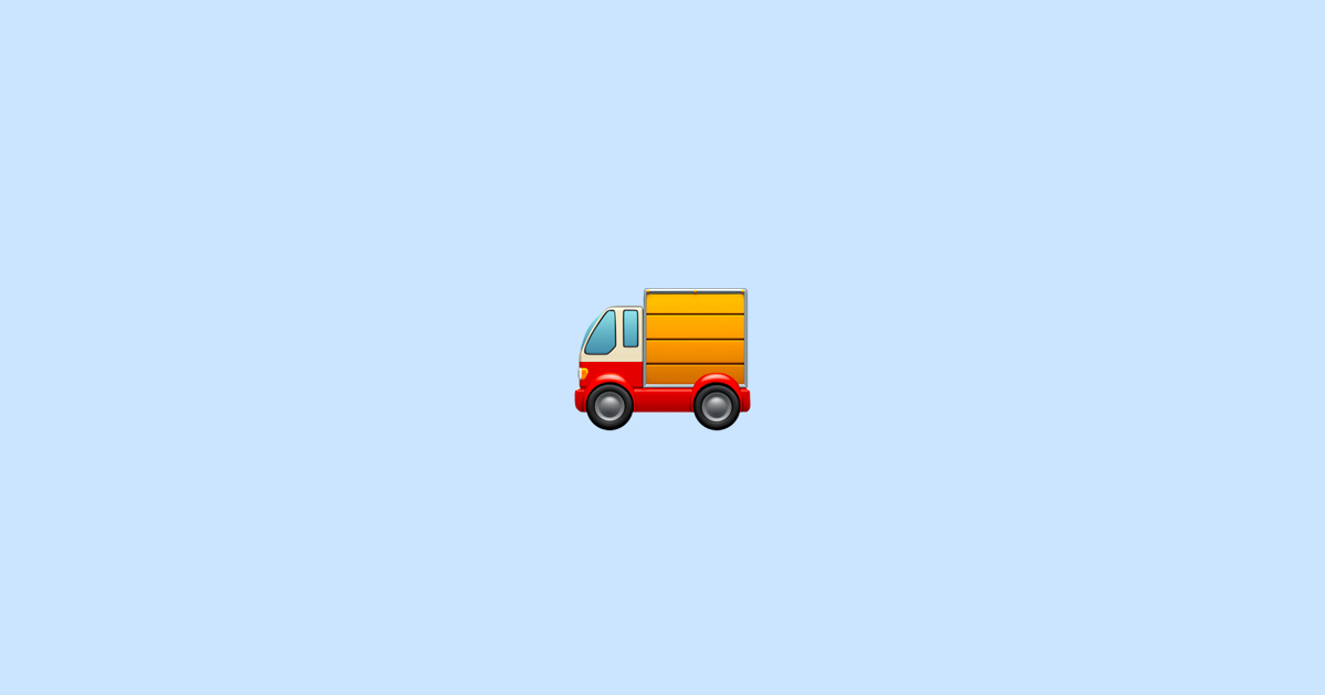 🚚 camion de livraison - Emoji Signification