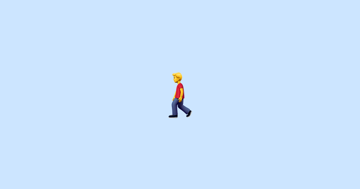 🚶‍♂️ man walking - Emoji Meaning