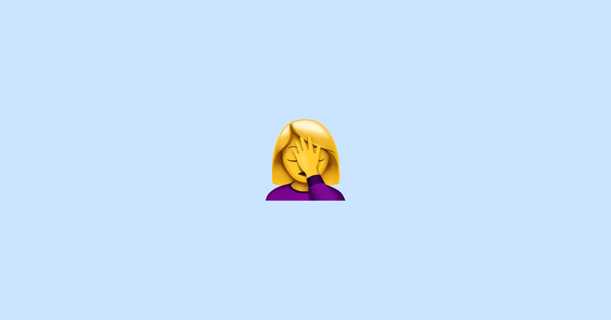 Woman Facepalming 🤦‍♀️ Emoji Meaning + Copy & Paste