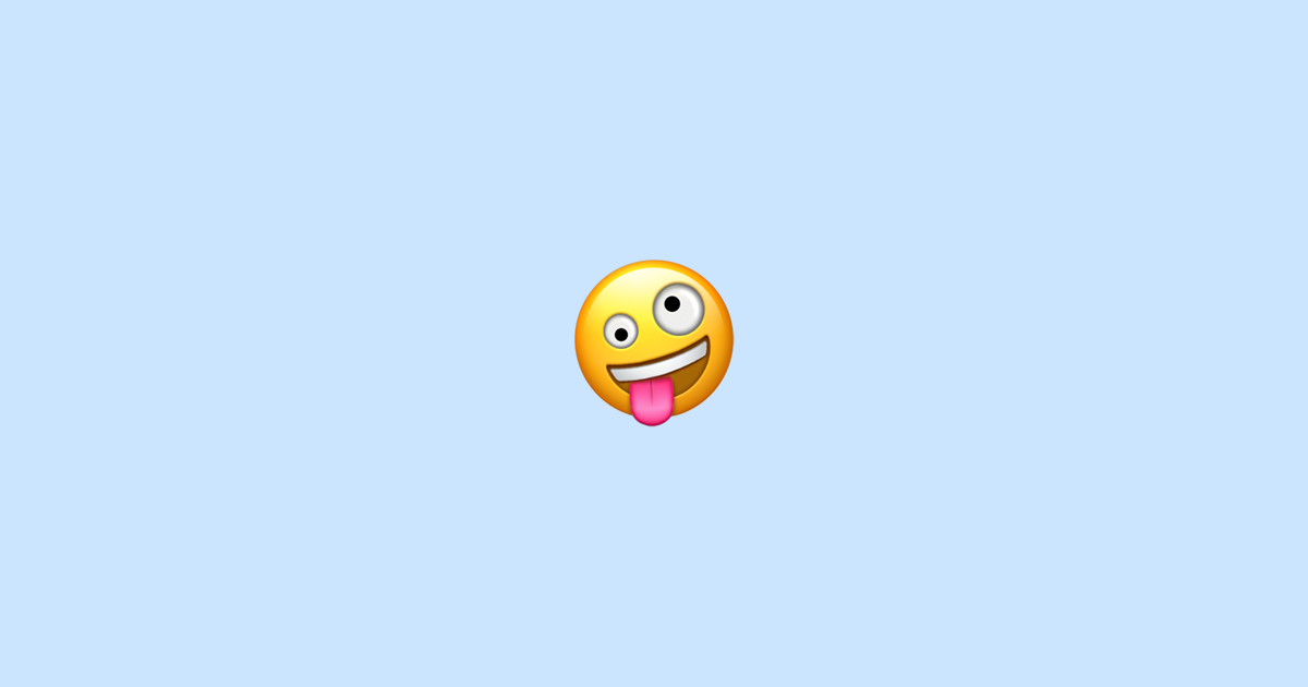 🤪 tête de fou - Emoji Signification