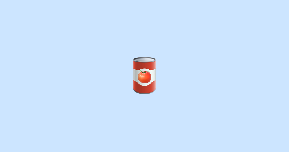 🥫 canned food - Emoji Meaning