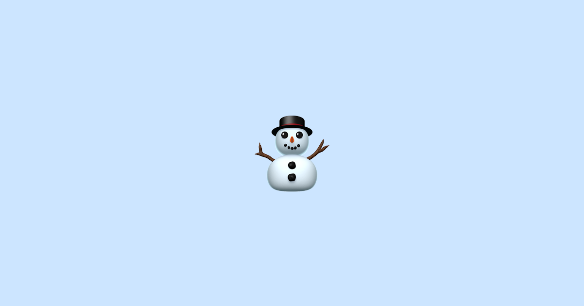 Snowman Without Snow ⛄ Emoji Meaning + Copy & Paste