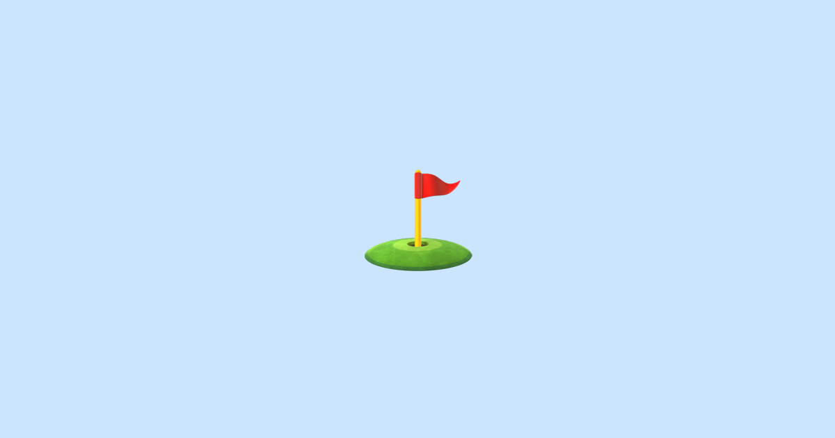 Flag In Hole ⛳ Emoji Meaning + Copy & Paste