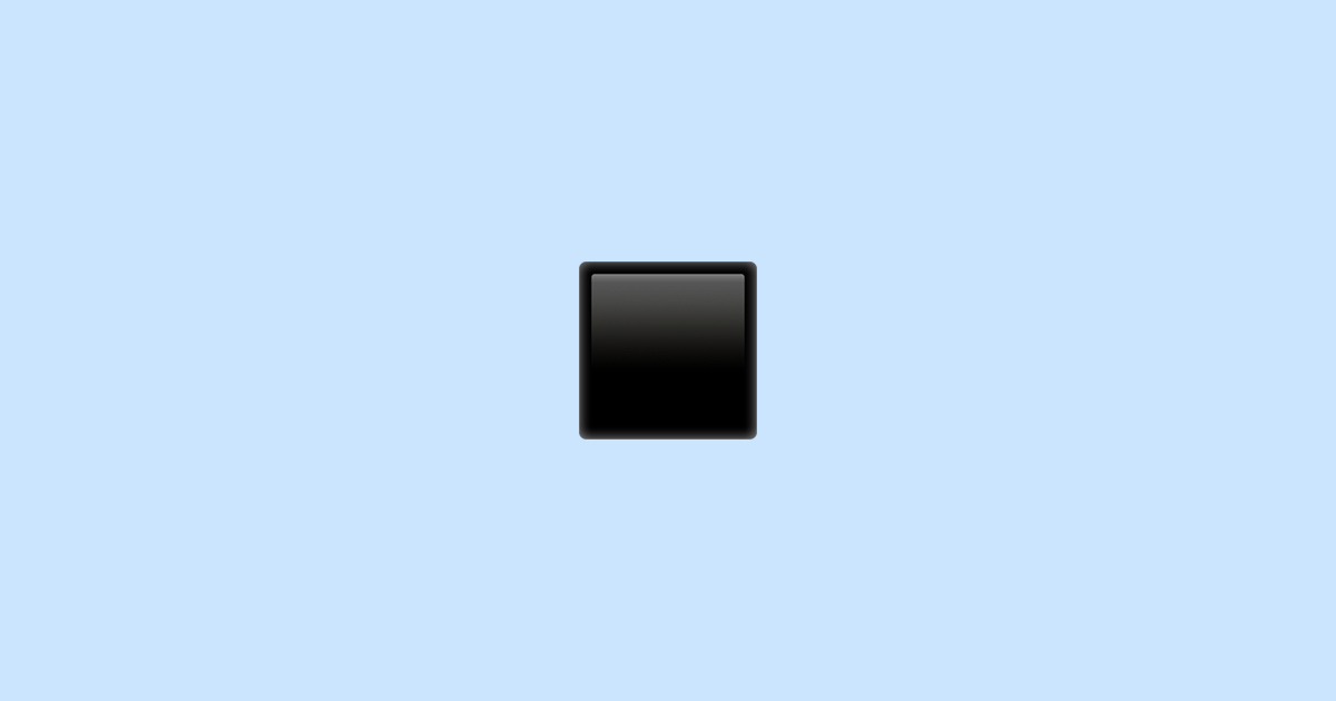  Black Large Square Emoji Meaning